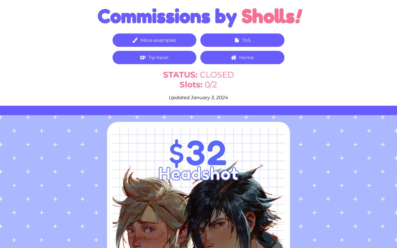 Sholls's Commissions